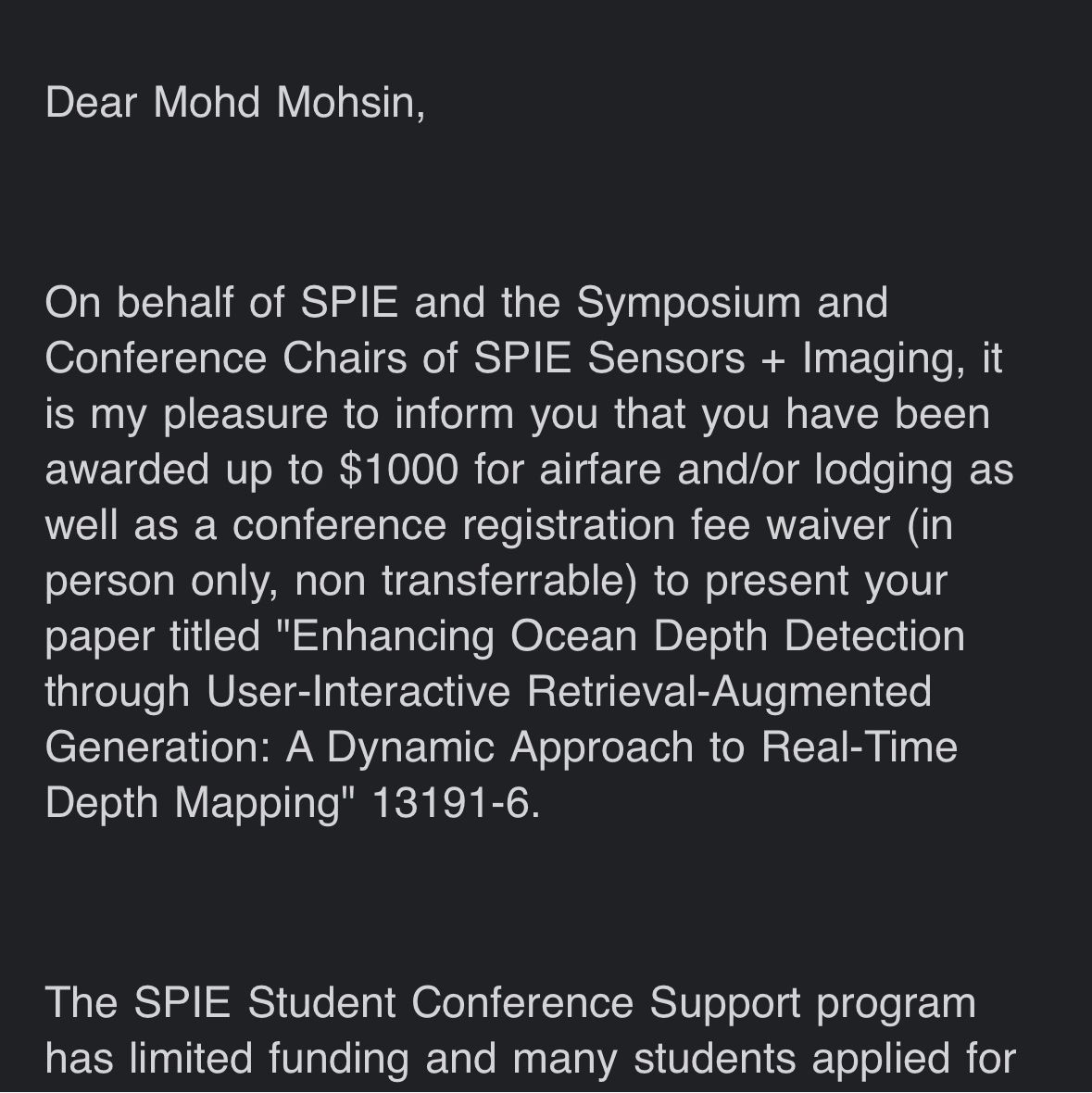 Mohd Mohsin on LinkedIn: #spie #conference #research #imaging #grateful ... Mohd Mohsin on LinkedIn: #spie #conference #research #imaging #grateful ...