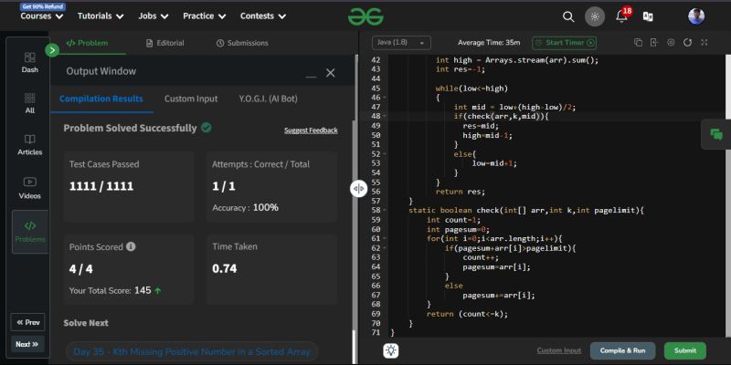 Logesh Ravi on LinkedIn: #gfg160 #geeksforgeeks #coding #dsa # ... Logesh Ravi on LinkedIn: #gfg160 #geeksforgeeks #coding #dsa # ...