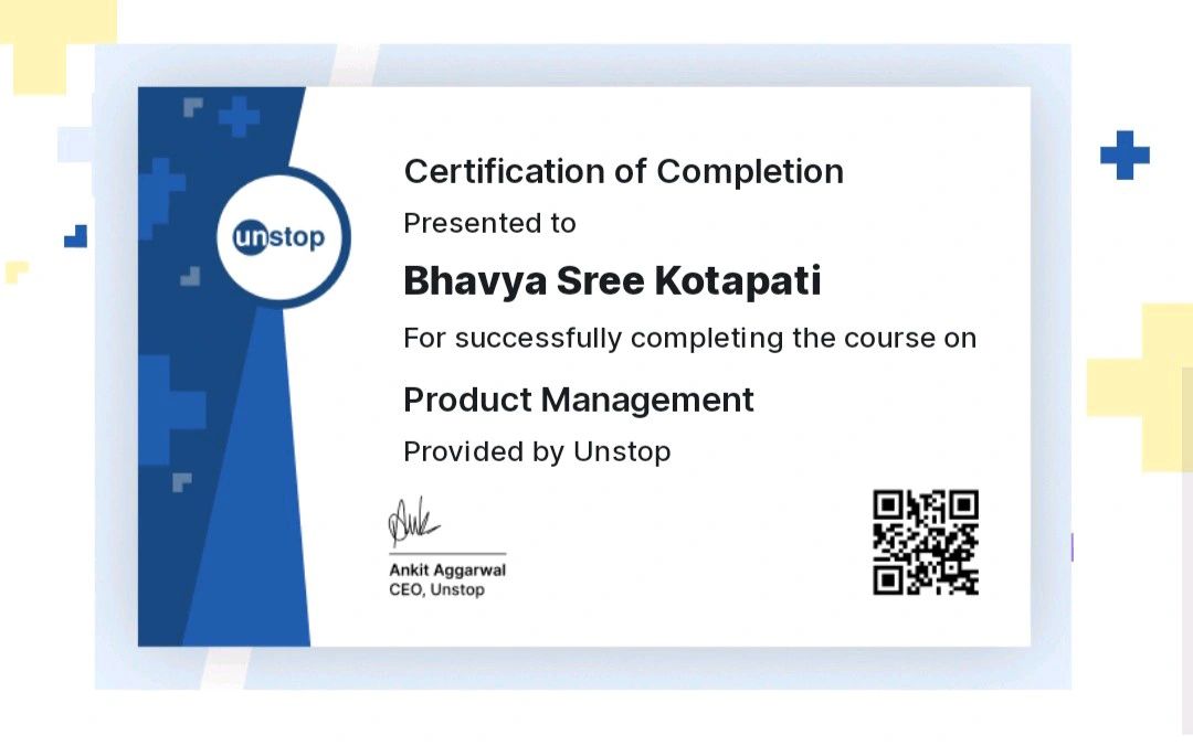 Kotapati Bhavya Sree on LinkedIn: #unstop Kotapati Bhavya Sree on LinkedIn: #unstop