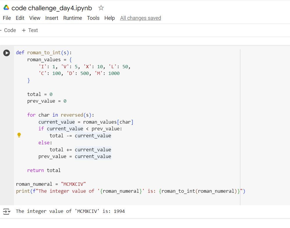 Converting Roman numerals to integers with Python | Pranay kumar ... Converting Roman numerals to integers with Python | Pranay kumar ...