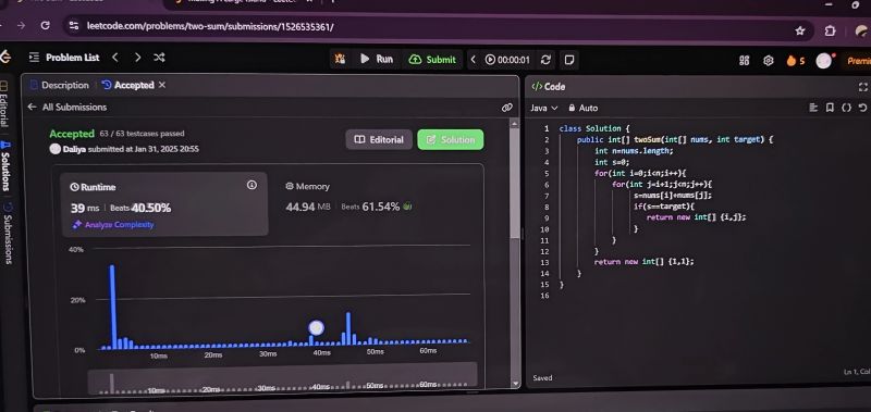 #leetcode #100daysofcode #codingchallenge #dsawithedslash… | Daliya D #leetcode #100daysofcode #codingchallenge #dsawithedslash… | Daliya D