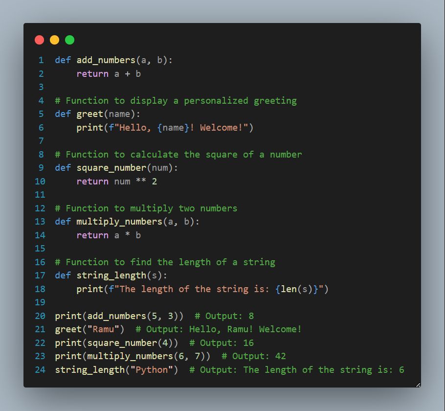 #python #functions #coding #learning #fullstackdevelopment | Ramu mudhiraj #python #functions #coding #learning #fullstackdevelopment | Ramu mudhiraj