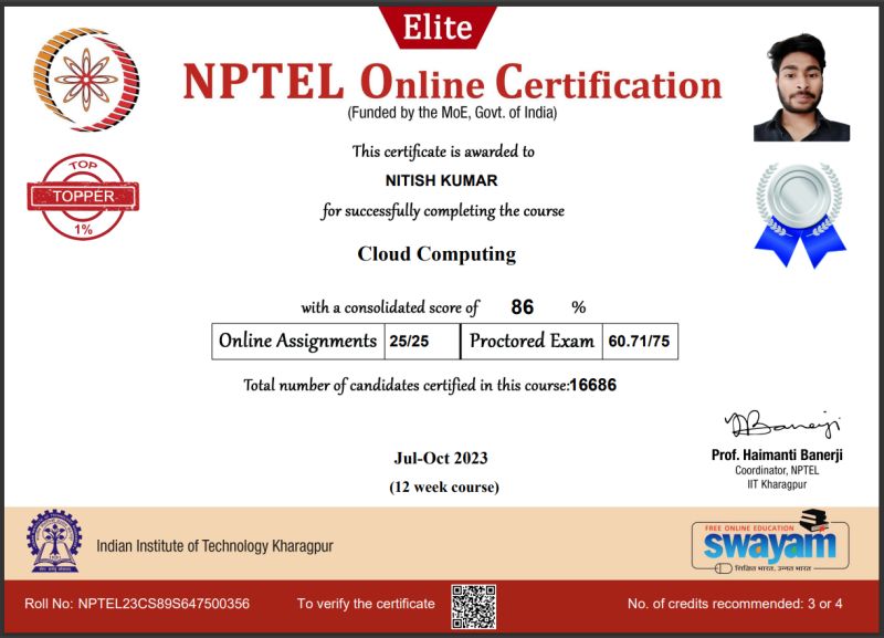 Nitish K. on LinkedIn: I'm delighted to share that I've obtained the ... Nitish K. on LinkedIn: I'm delighted to share that I've obtained the ...