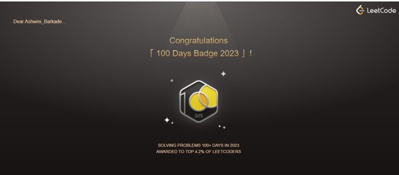 Ashwini Barkade on LinkedIn: #leetcode2023 #leetcode #dsa #programming Ashwini Barkade on LinkedIn: #leetcode2023 #leetcode #dsa #programming