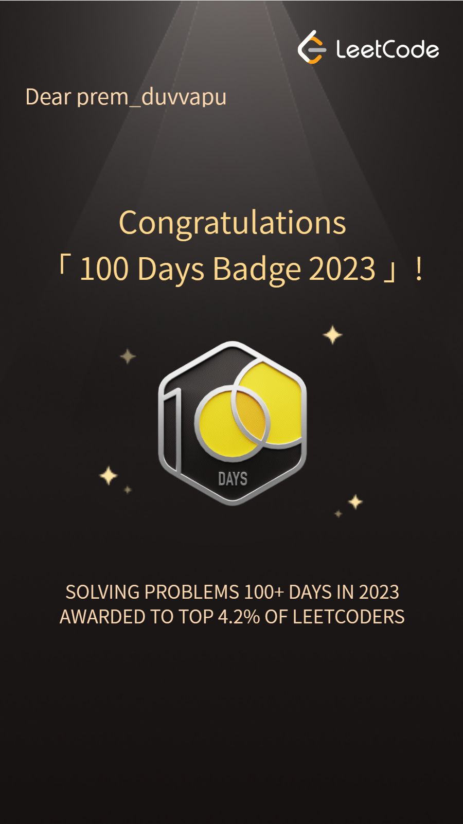 Prem Duvvapu on LinkedIn: #leetcode #consistency #coding # ... Prem Duvvapu on LinkedIn: #leetcode #consistency #coding # ...