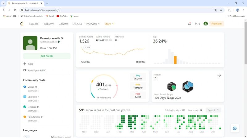Ramsriprasaath D on LinkedIn: #leetcode #codingjourney #problemsolving ... Ramsriprasaath D on LinkedIn: #leetcode #codingjourney #problemsolving ...