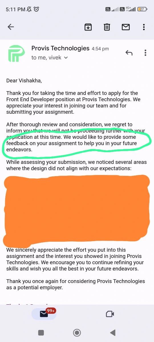 Vishakha Singhal on LinkedIn: #provis #gratitude #feedback #interview # ... Vishakha Singhal on LinkedIn: #provis #gratitude #feedback #interview # ...