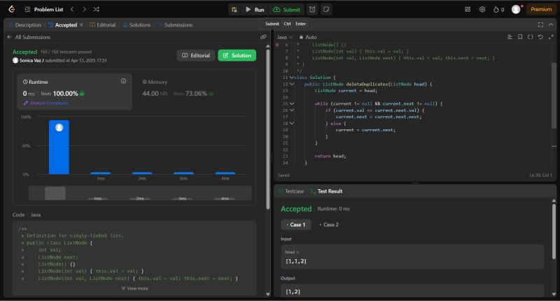 #leetcode #30dayschallenge #coding #java #linkedlist #problemsolving ... #leetcode #30dayschallenge #coding #java #linkedlist #problemsolving ...
