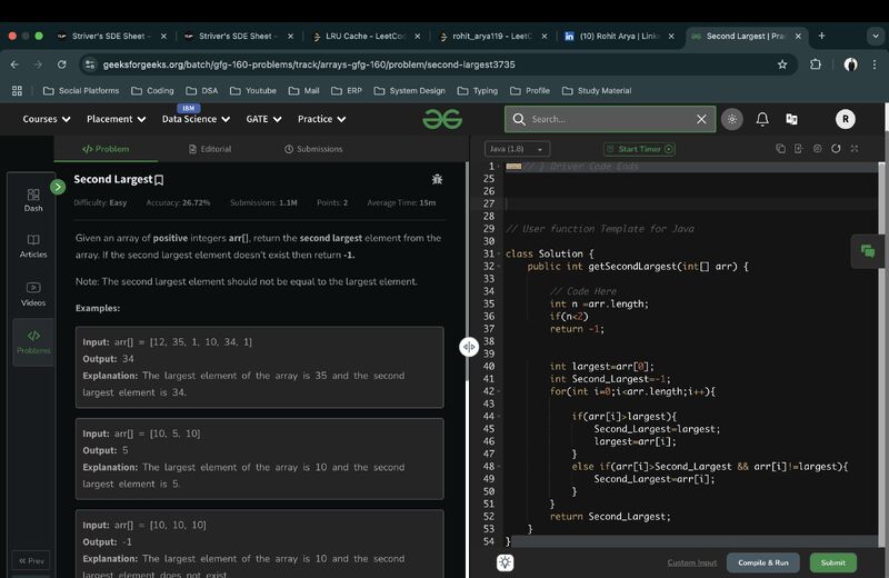 #gfg160challenge #gfg160dayschallenge #codingjourney #dsa ... #gfg160challenge #gfg160dayschallenge #codingjourney #dsa ...