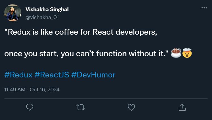 Vishakha Singhal on LinkedIn: #redux #reactjs #reactdeveloper # ... Vishakha Singhal on LinkedIn: #redux #reactjs #reactdeveloper # ...