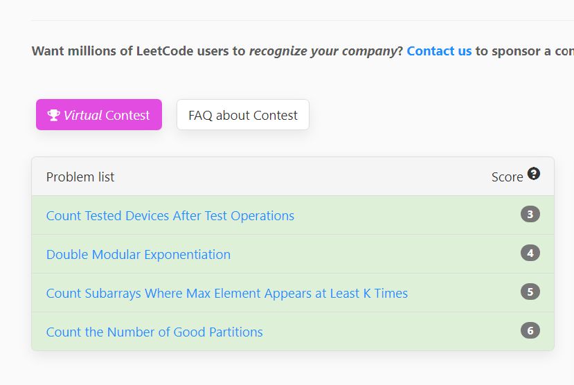 Mohammed Althaf Hussain Shaik on LinkedIn: LeetCode Weekly Contest 375.. Mohammed Althaf Hussain Shaik on LinkedIn: LeetCode Weekly Contest 375..