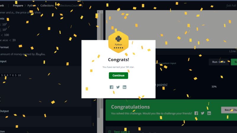 My fifth star on HackerRank! | Layiq M posted on the topic | LinkedIn My fifth star on HackerRank! | Layiq M posted on the topic | LinkedIn