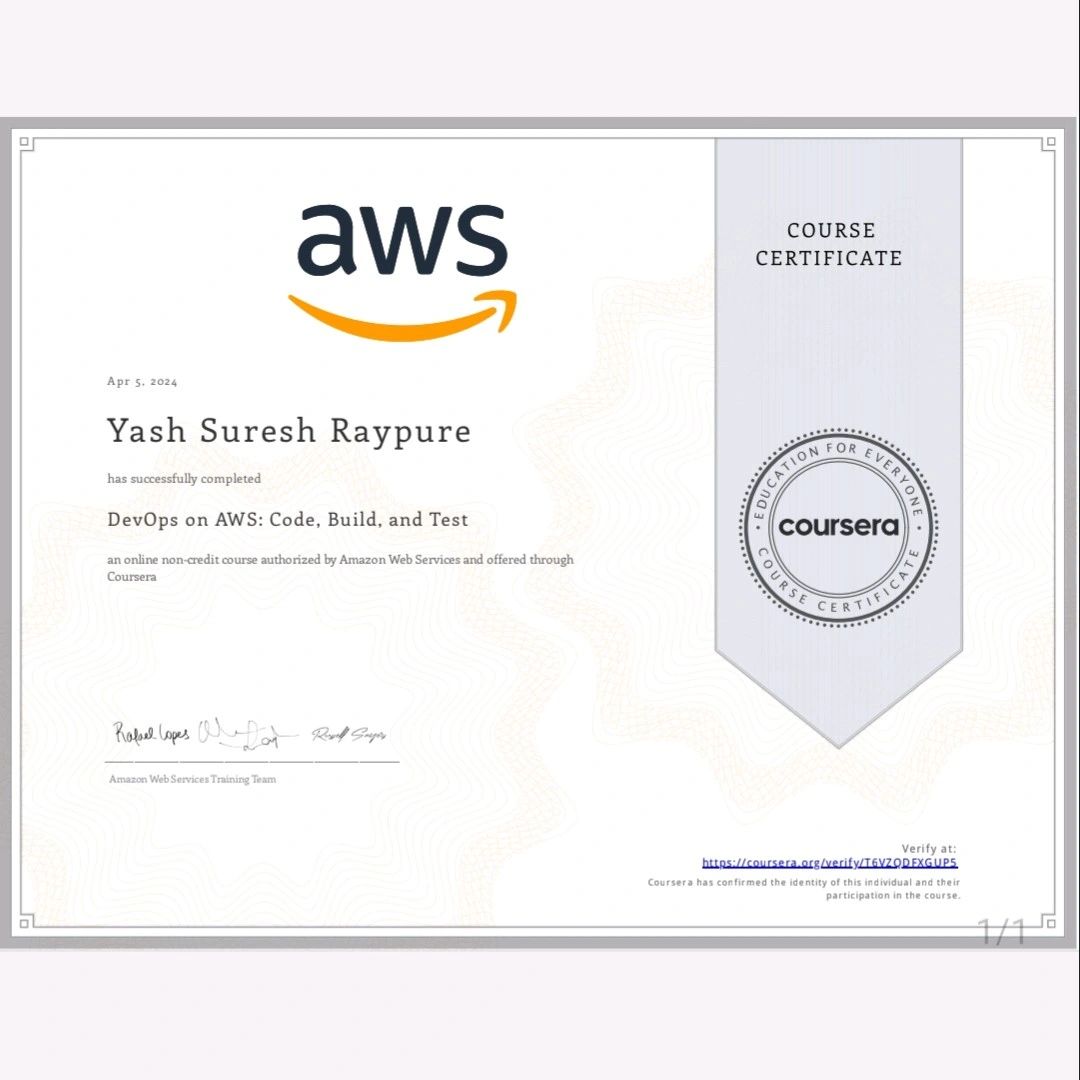 Yash Raypure on LinkedIn: #devops #aws #continuousintegration # ... Yash Raypure on LinkedIn: #devops #aws #continuousintegration # ...
