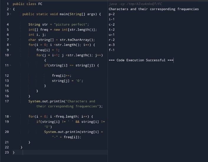 Learned character frequency counting with CharacterFrequencyCounter ... Learned character frequency counting with CharacterFrequencyCounter ...