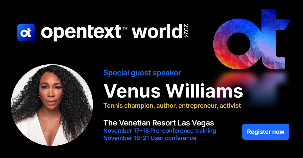 OpenText on LinkedIn: #opentextworld OpenText on LinkedIn: #opentextworld