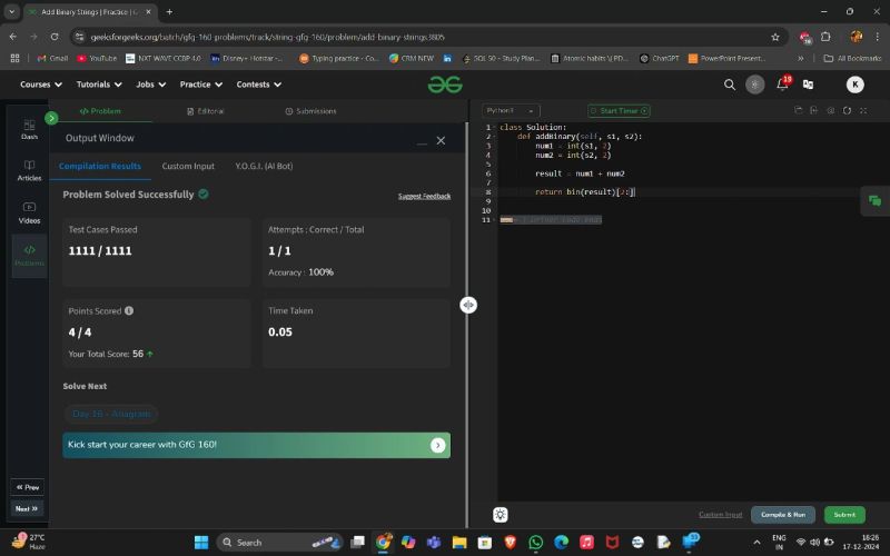 Prem Kumar Kuppili on LinkedIn: #day15 #gfg160 #pythonprogramming # ... Prem Kumar Kuppili on LinkedIn: #day15 #gfg160 #pythonprogramming # ...