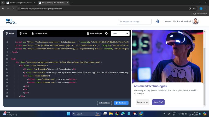 Venkata lakshmi Karri on LinkedIn: #day #ccbp #nxtwave #reactjs #python ... Venkata lakshmi Karri on LinkedIn: #day #ccbp #nxtwave #reactjs #python ...