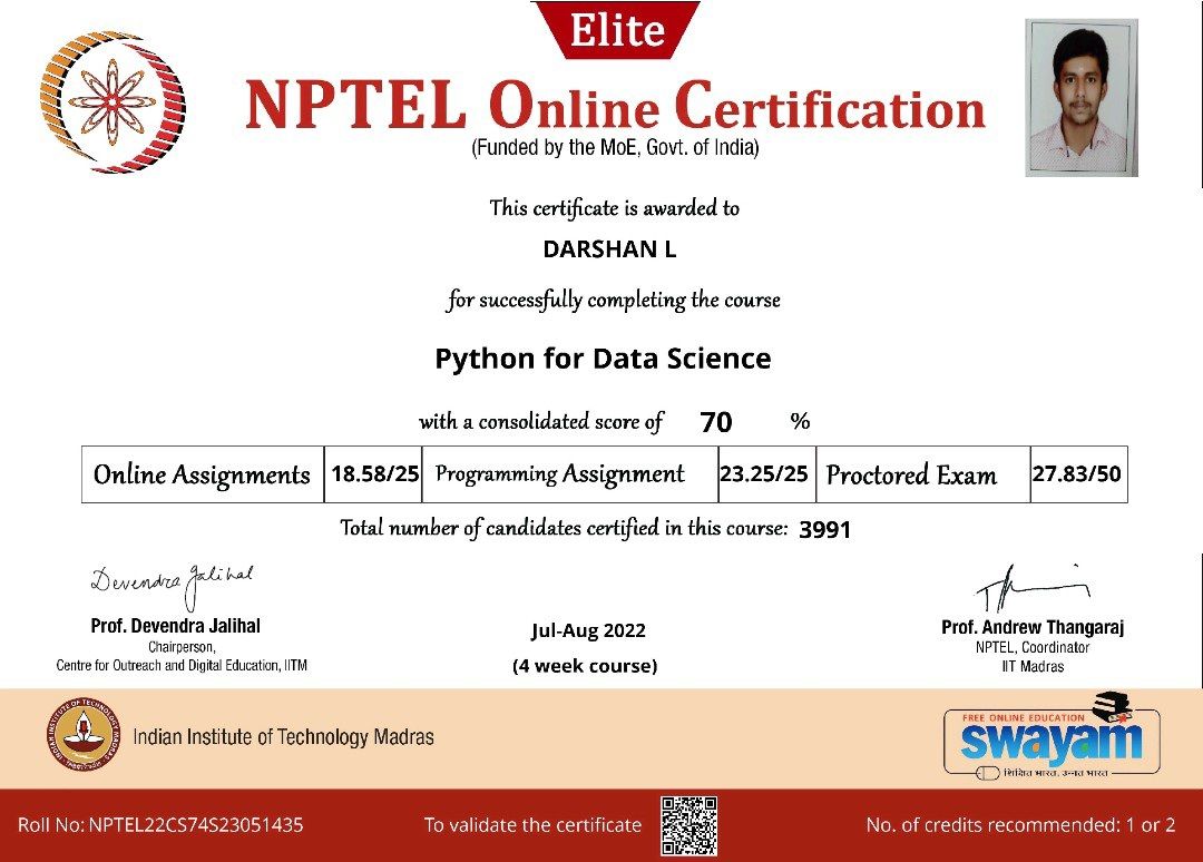 #nptel #pythonfordatascience #datascience #datamanipulation… | Darshan L #nptel #pythonfordatascience #datascience #datamanipulation… | Darshan L