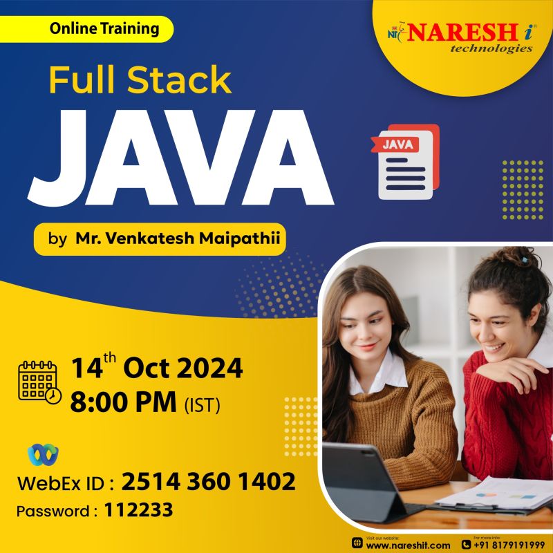Naresh i Technologies on LinkedIn: #java #fullstackjava # ... Naresh i Technologies on LinkedIn: #java #fullstackjava # ...