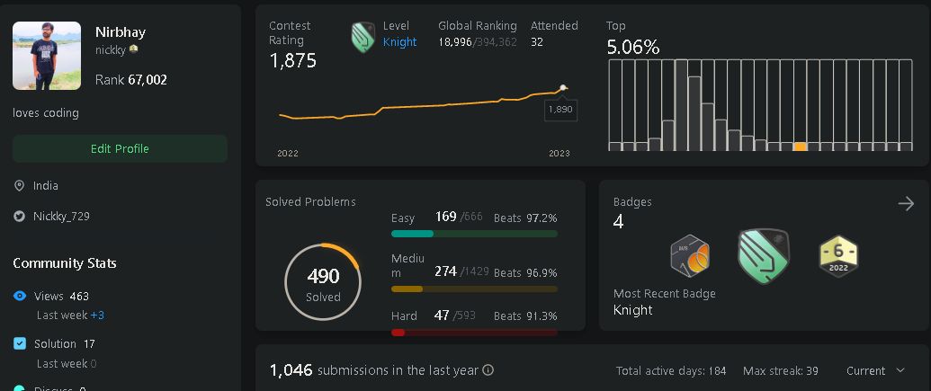 Nirbhay Kumar on LinkedIn: #knight #leetcode #guardian #webdev #ai #ml ... Nirbhay Kumar on LinkedIn: #knight #leetcode #guardian #webdev #ai #ml ...