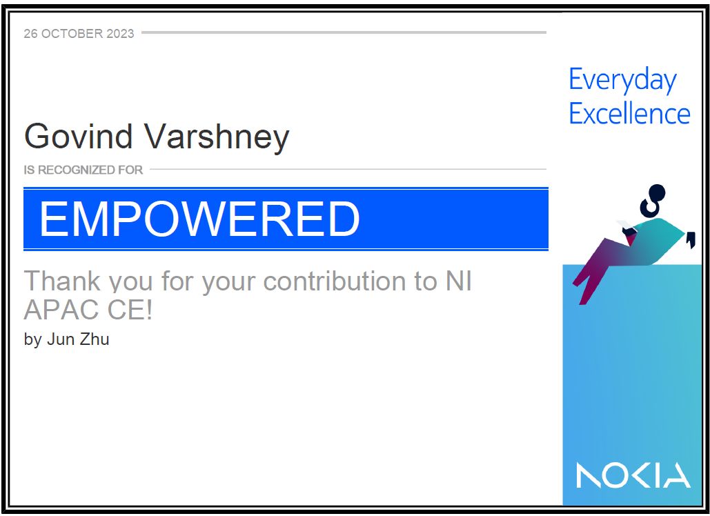 Govind Varshney on LinkedIn: It's always the honour to be recognized ... Govind Varshney on LinkedIn: It's always the honour to be recognized ...