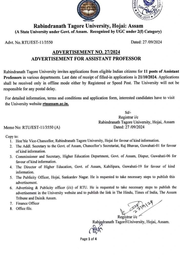 DR.VIVEK PATHAK on LinkedIn: Rabindranath Tagore University Assistant ... DR.VIVEK PATHAK on LinkedIn: Rabindranath Tagore University Assistant ...