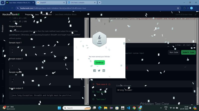Siva Naga Malleswararao Kurakula on LinkedIn: #java #hackerrank #coding ... Siva Naga Malleswararao Kurakula on LinkedIn: #java #hackerrank #coding ...