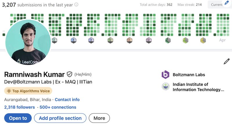 Ramniwash Kumar on LinkedIn: #algorithms #leetcode #dsa #techcommunity ... Ramniwash Kumar on LinkedIn: #algorithms #leetcode #dsa #techcommunity ...