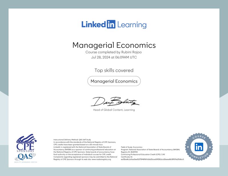 Rubini Rajoo on LinkedIn: Certificate of Completion Rubini Rajoo on LinkedIn: Certificate of Completion