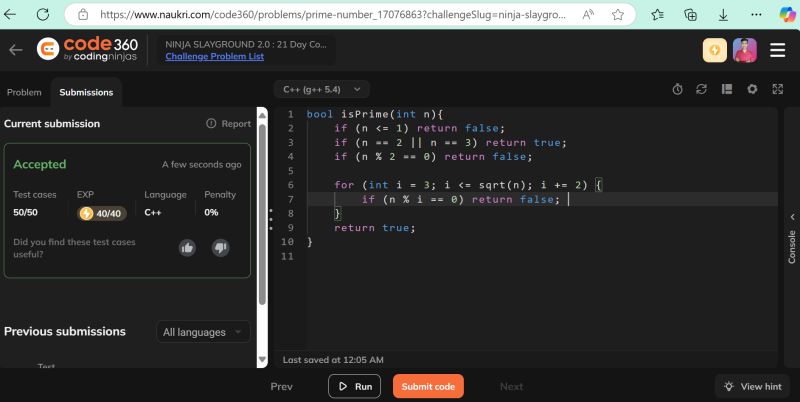 Subrata Mondal on LinkedIn: #day4 #ninjasslayground #codingninjas Subrata Mondal on LinkedIn: #day4 #ninjasslayground #codingninjas