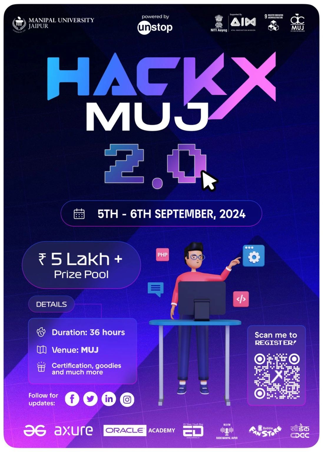 MUJHackX on LinkedIn: #mujhackx24 #hackathon #innovation #collaboration ... MUJHackX on LinkedIn: #mujhackx24 #hackathon #innovation #collaboration ...