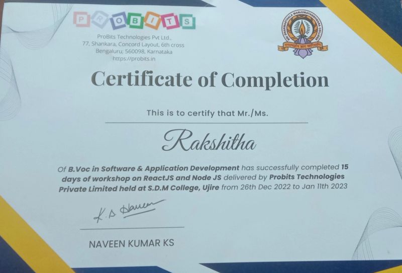 Rakshitha Umesh on LinkedIn: #reactjs #nodejs #webdevelopment Rakshitha Umesh on LinkedIn: #reactjs #nodejs #webdevelopment