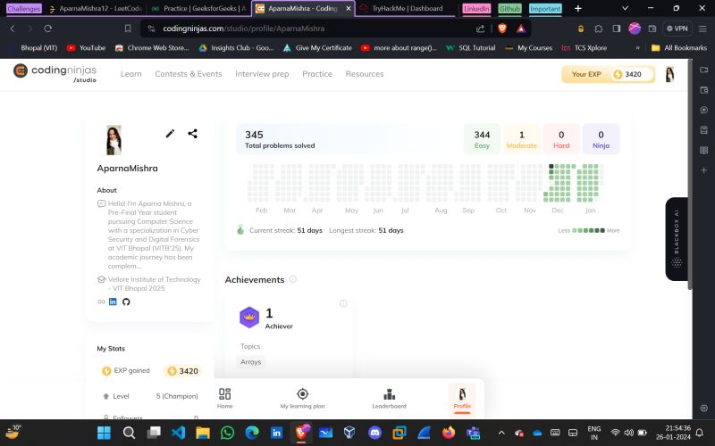 Aparna Mishra on LinkedIn: #codingninja #50daysofcode #codechallenge # ... Aparna Mishra on LinkedIn: #codingninja #50daysofcode #codechallenge # ...