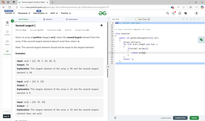 #gfg160 #coding #dsa #problemsolving #java #geeksforgeeks #gfg160 ... #gfg160 #coding #dsa #problemsolving #java #geeksforgeeks #gfg160 ...