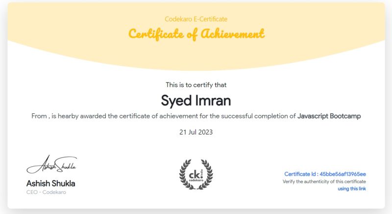 SYED IMRAN on LinkedIn: #codekaro SYED IMRAN on LinkedIn: #codekaro