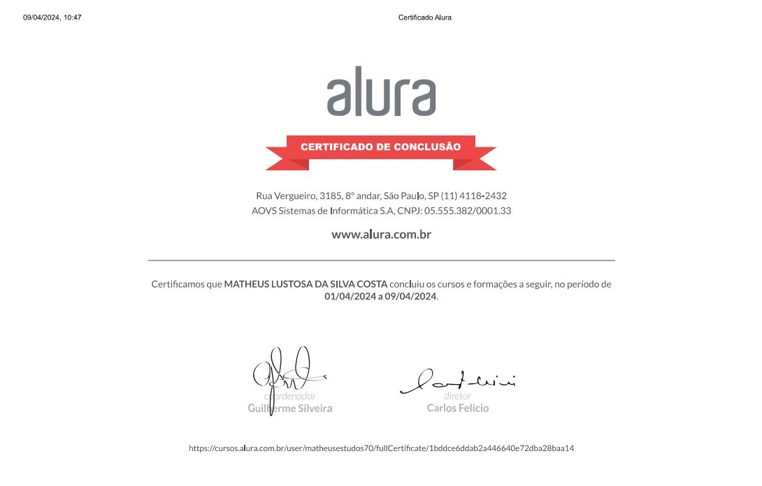 #alura #html #css | Matheus Costa #alura #html #css | Matheus Costa