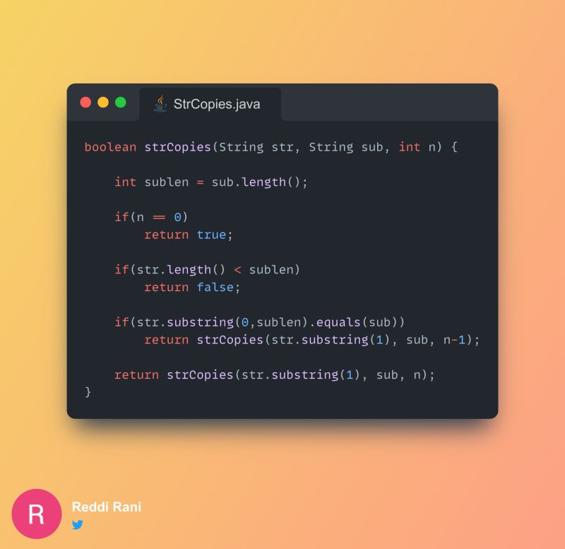 Reddi Rani on LinkedIn: #100daysofcodechallenge #recursion #100daysofcode… Reddi Rani on LinkedIn: #100daysofcodechallenge #recursion #100daysofcode…