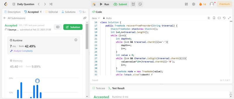 Saumya Pethusamy on LinkedIn: #leetcode #programming #codingjourney # ... Saumya Pethusamy on LinkedIn: #leetcode #programming #codingjourney # ...