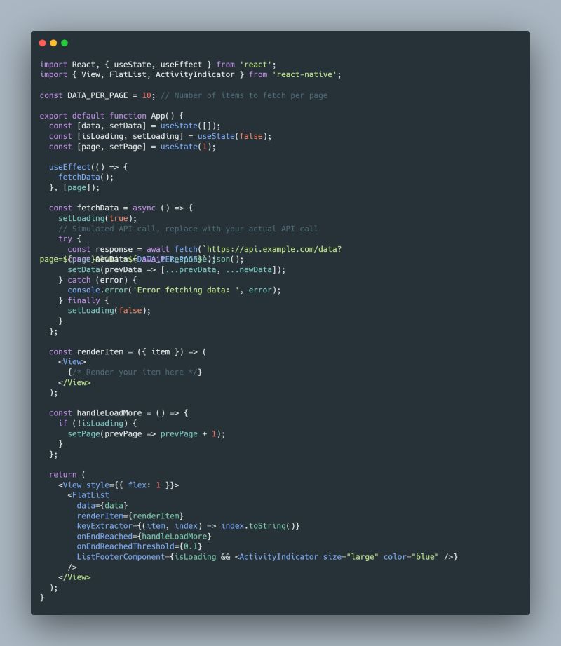 How to paginate with FlatList with React Native | Pankaj Sharma posted ... How to paginate with FlatList with React Native | Pankaj Sharma posted ...