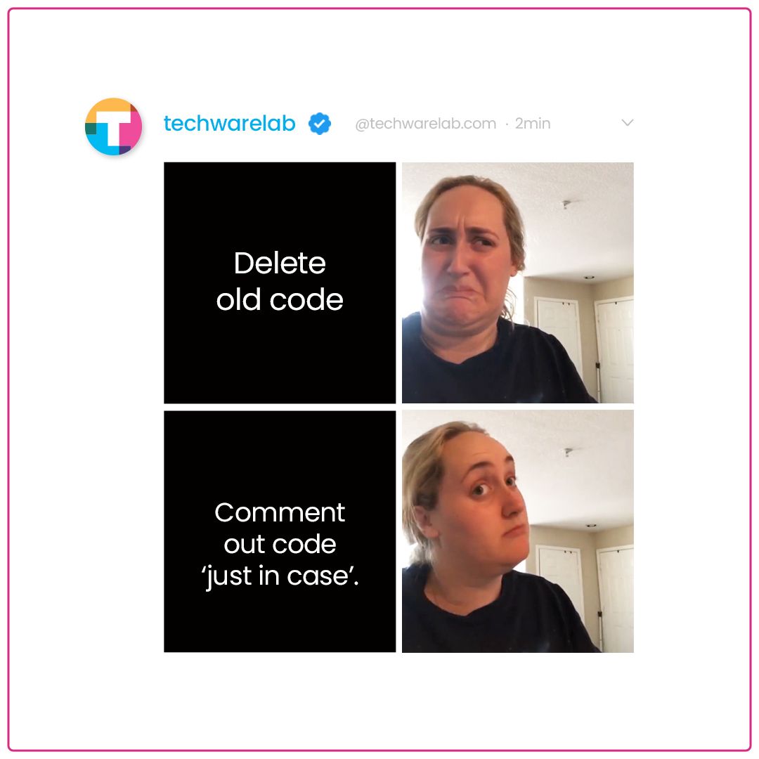 TechwareLab on LinkedIn: #codehoarding #justincase #developerlife # ... TechwareLab on LinkedIn: #codehoarding #justincase #developerlife # ...