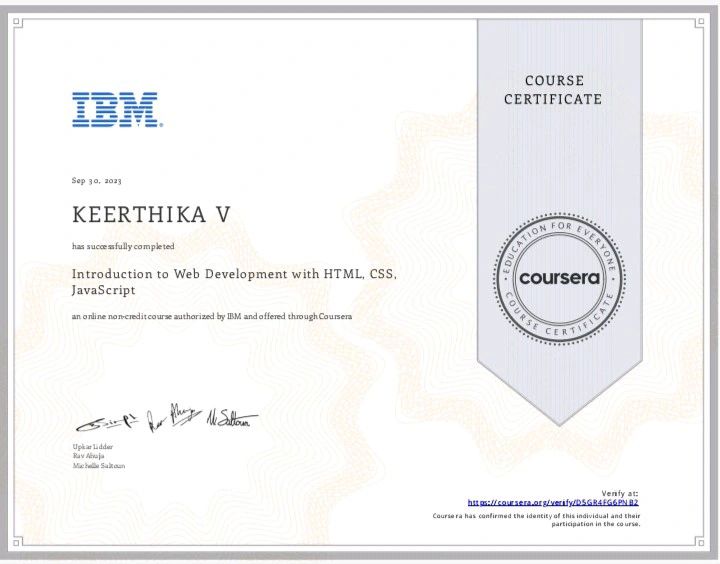 KEERTHIKA V on LinkedIn: #webdevelopment #html #css #javascript KEERTHIKA V on LinkedIn: #webdevelopment #html #css #javascript