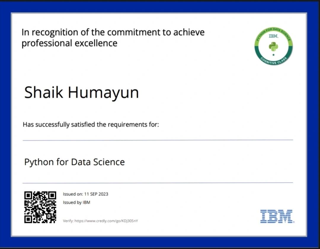 Humayun Shaik on LinkedIn: #python #pythonfordatascience #pythondeveloper Humayun Shaik on LinkedIn: #python #pythonfordatascience #pythondeveloper