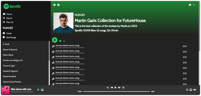 Maheshi De Silva on LinkedIn: Spotify clone using HTML, CSS ... Maheshi De Silva on LinkedIn: Spotify clone using HTML, CSS ...
