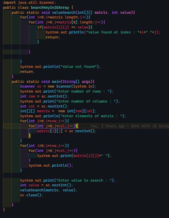 Amit Birajdar on LinkedIn: #codingjourney #2darrays #problemsolving # ... Amit Birajdar on LinkedIn: #codingjourney #2darrays #problemsolving # ...