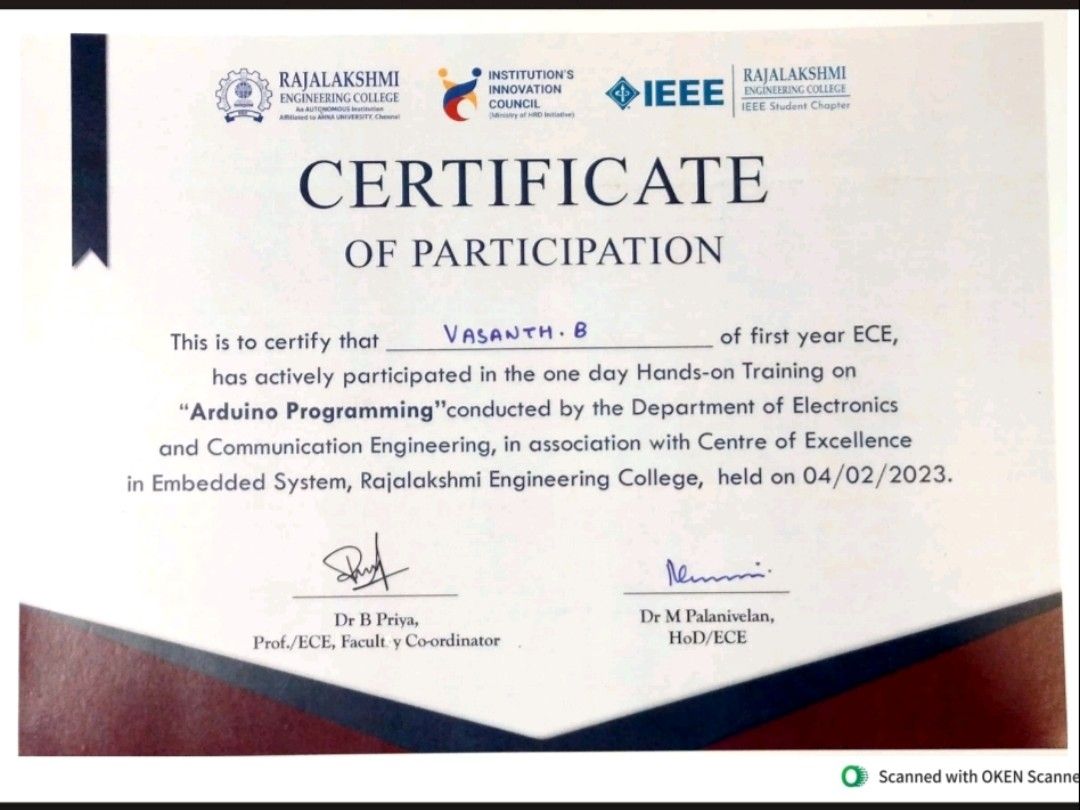 Vasanth B on LinkedIn: #arduino #arduinoproject #ieee #problemsolving # ... Vasanth B on LinkedIn: #arduino #arduinoproject #ieee #problemsolving # ...