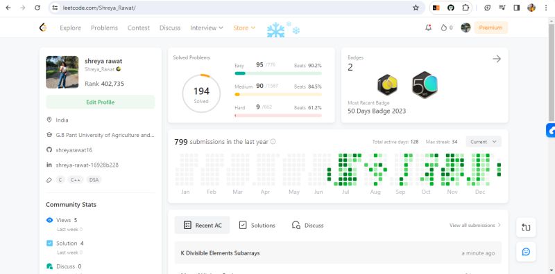 Shreya Rawat on LinkedIn: #100daychallenge #leetcode #100daysofcode ... Shreya Rawat on LinkedIn: #100daychallenge #leetcode #100daysofcode ...