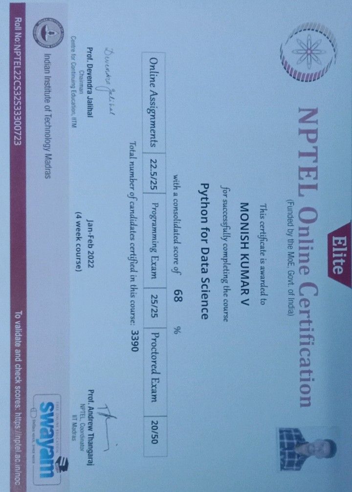 Monish Kumar on LinkedIn: I have successfully completed the course ... Monish Kumar on LinkedIn: I have successfully completed the course ...