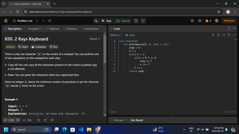 Rashi Aggarwal on LinkedIn: #day7 #leetcode #coding # ... Rashi Aggarwal on LinkedIn: #day7 #leetcode #coding # ...