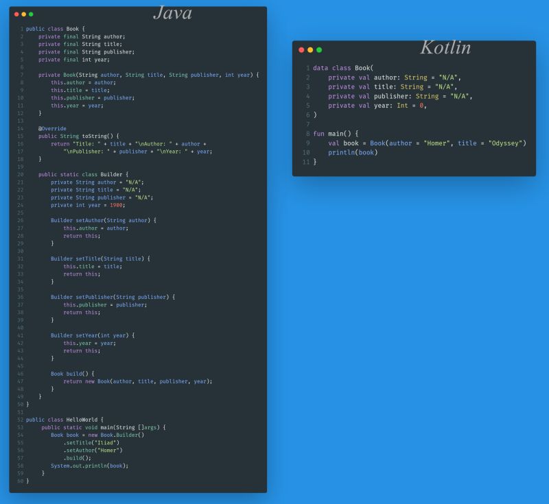 Beka Modebadze on LinkedIn: #java #kotlin #builder #pattern Beka Modebadze on LinkedIn: #java #kotlin #builder #pattern