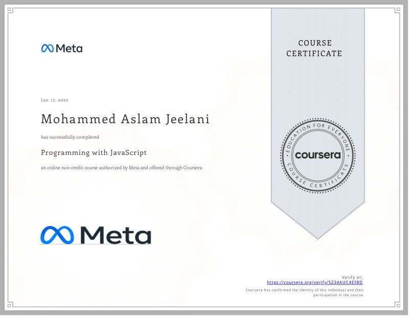 Aslam Jeelani Mohammed MBA on LinkedIn: #javascript #meta #facebook # ... Aslam Jeelani Mohammed MBA on LinkedIn: #javascript #meta #facebook # ...